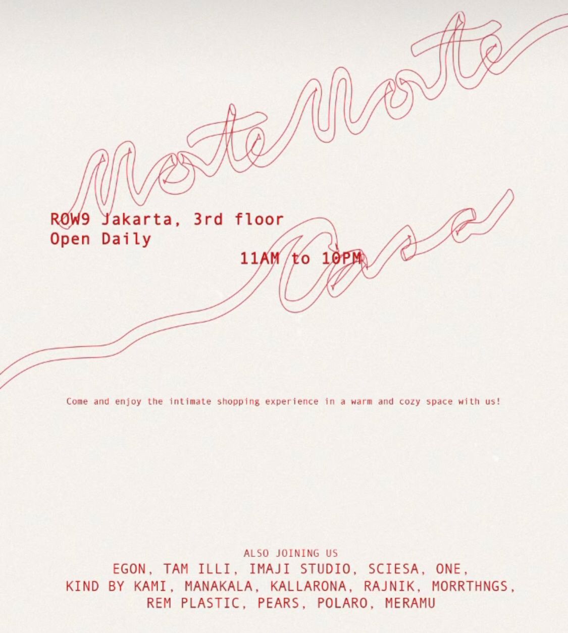 MERAMU di MOTEMOTE Pop-up Space - MERAMU